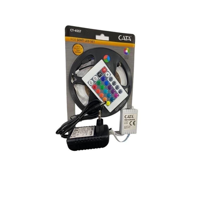 Cata CT-4557 Rgb Şerit LED Seti 5 mt Rgb LED 3 Renk + Trafo + Rgb ...