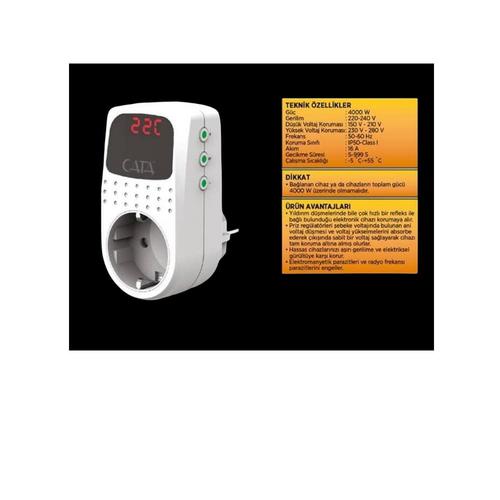 Cata Ct 9187 Akım Korumalı Priz Regülatör - 210.00 TL + KDV